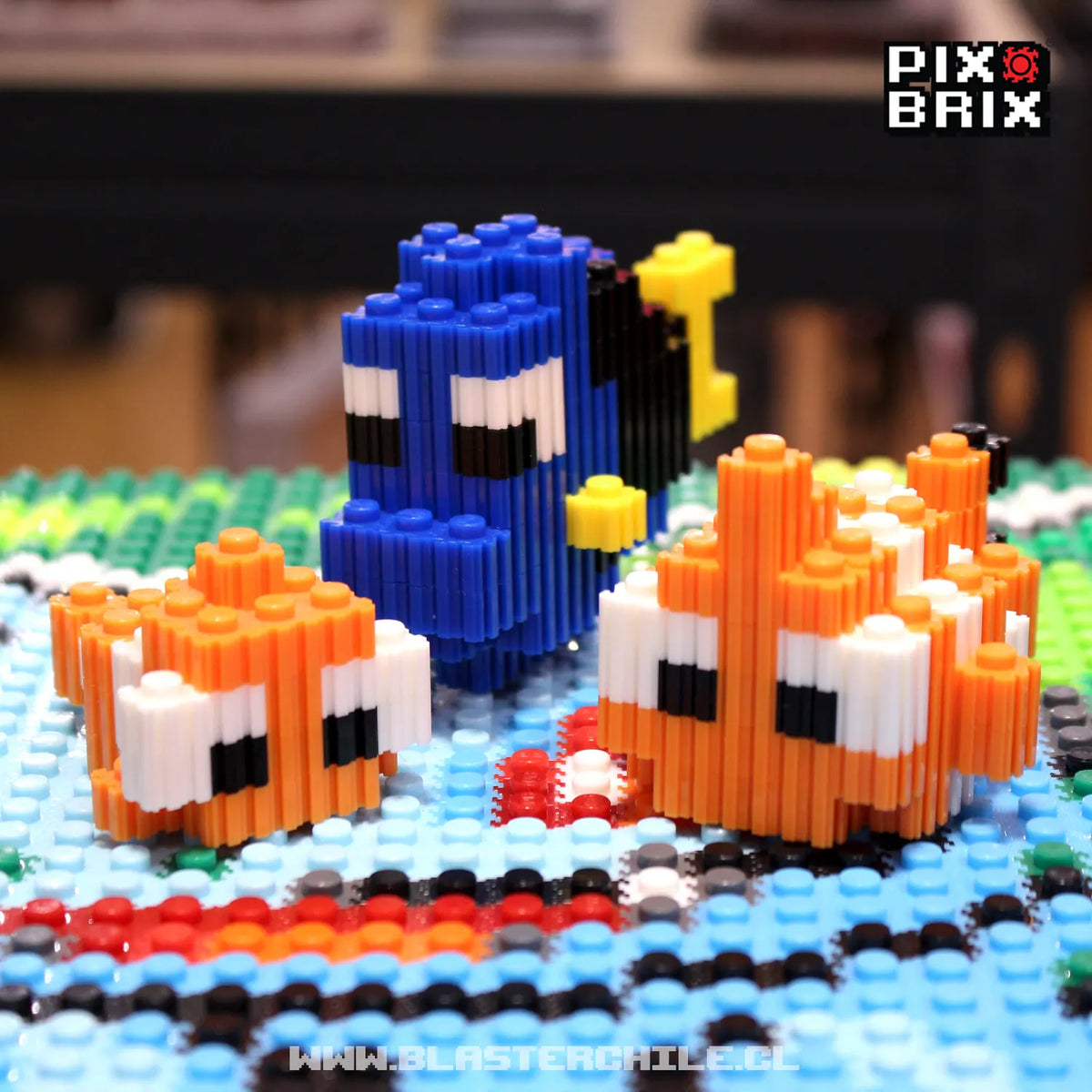 PixBrix 3D - Como hacer a Buscando a Nemo con Pixel Block – BlasterChile