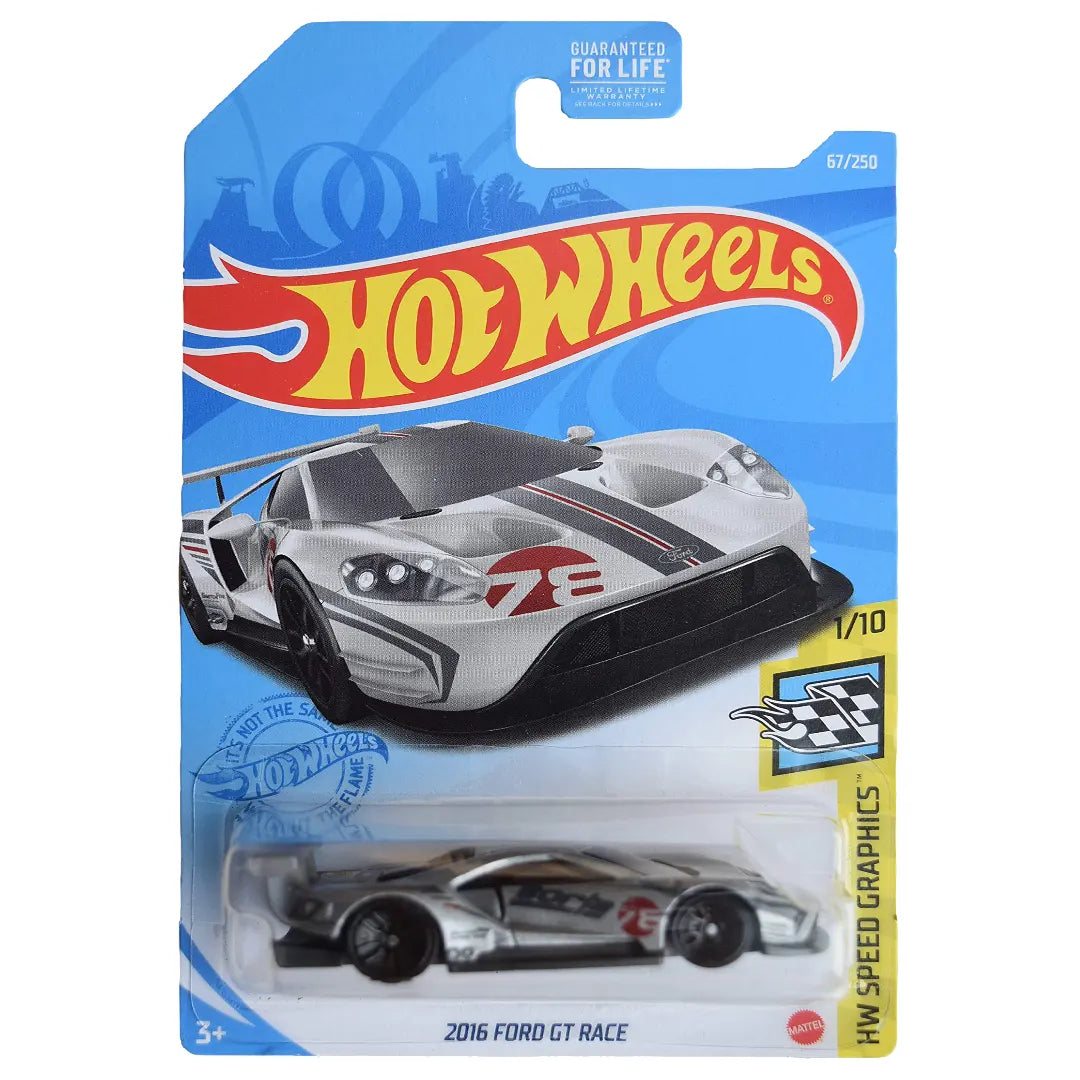 2016 Ford Gt Race - Speed Graphics 1/10 - Hot Wheels – BlasterChile