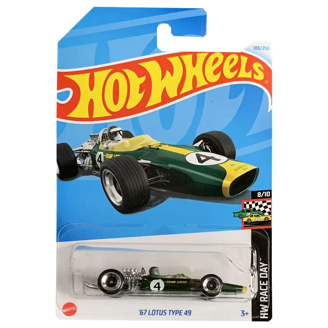 67 Lotus Type 49 - Race Day 8/10 - Hot Wheels – BlasterChile