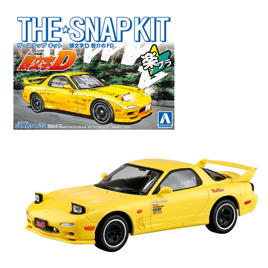 MAQUETA KEISUKE‘S RX-7 FD 1/32 INITIAL-D - Model Kit - Aoshima ...