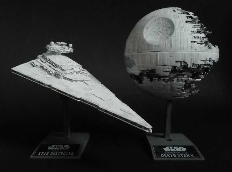 1/2,700,000 DEATH STAR II & 1/14,500 STAR DESTROYER - Model Kit Bandai ...