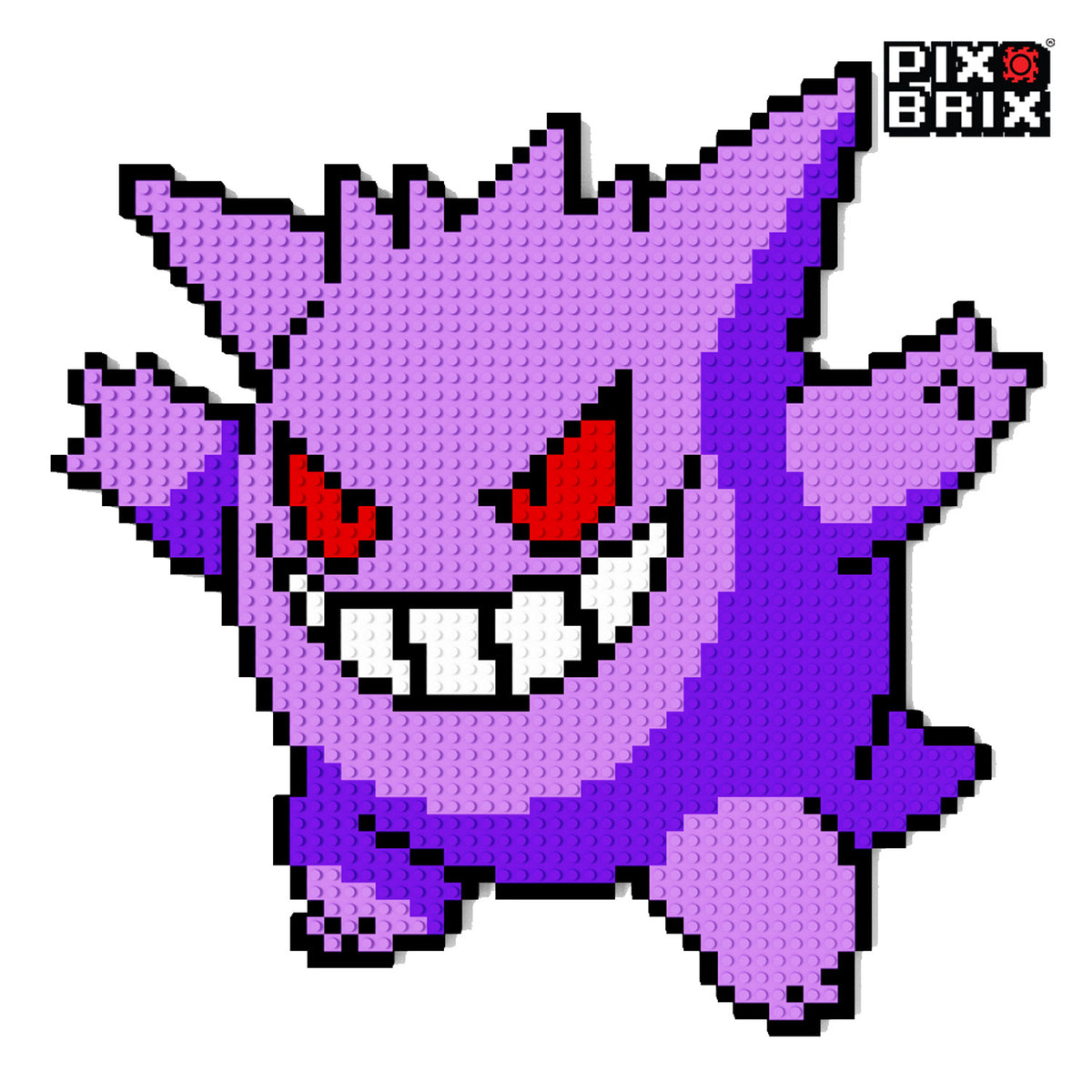 Gengar Puzzle 2D- 45.0 x 45cm - Pix Brix – BlasterChile
