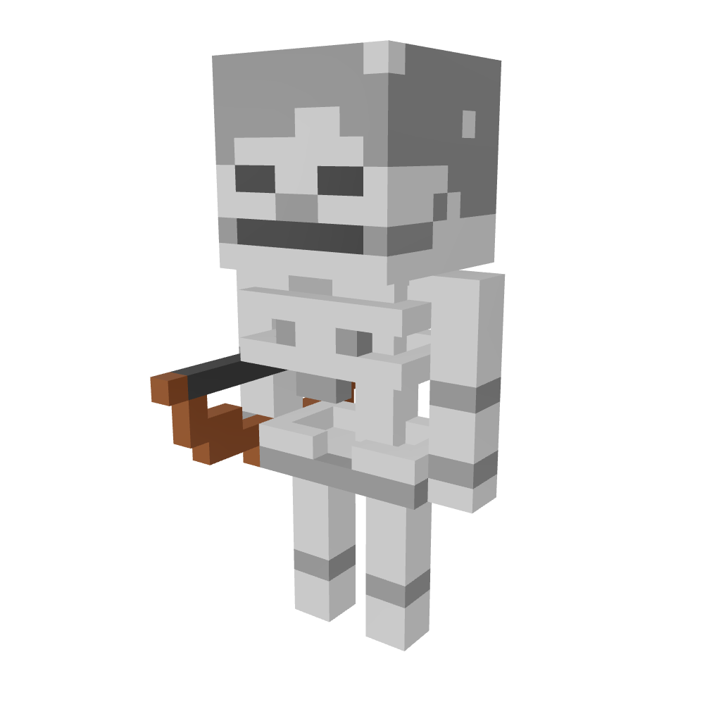 Skeleton Armable 3D - Minecraft - Pix Brix – BlasterChile