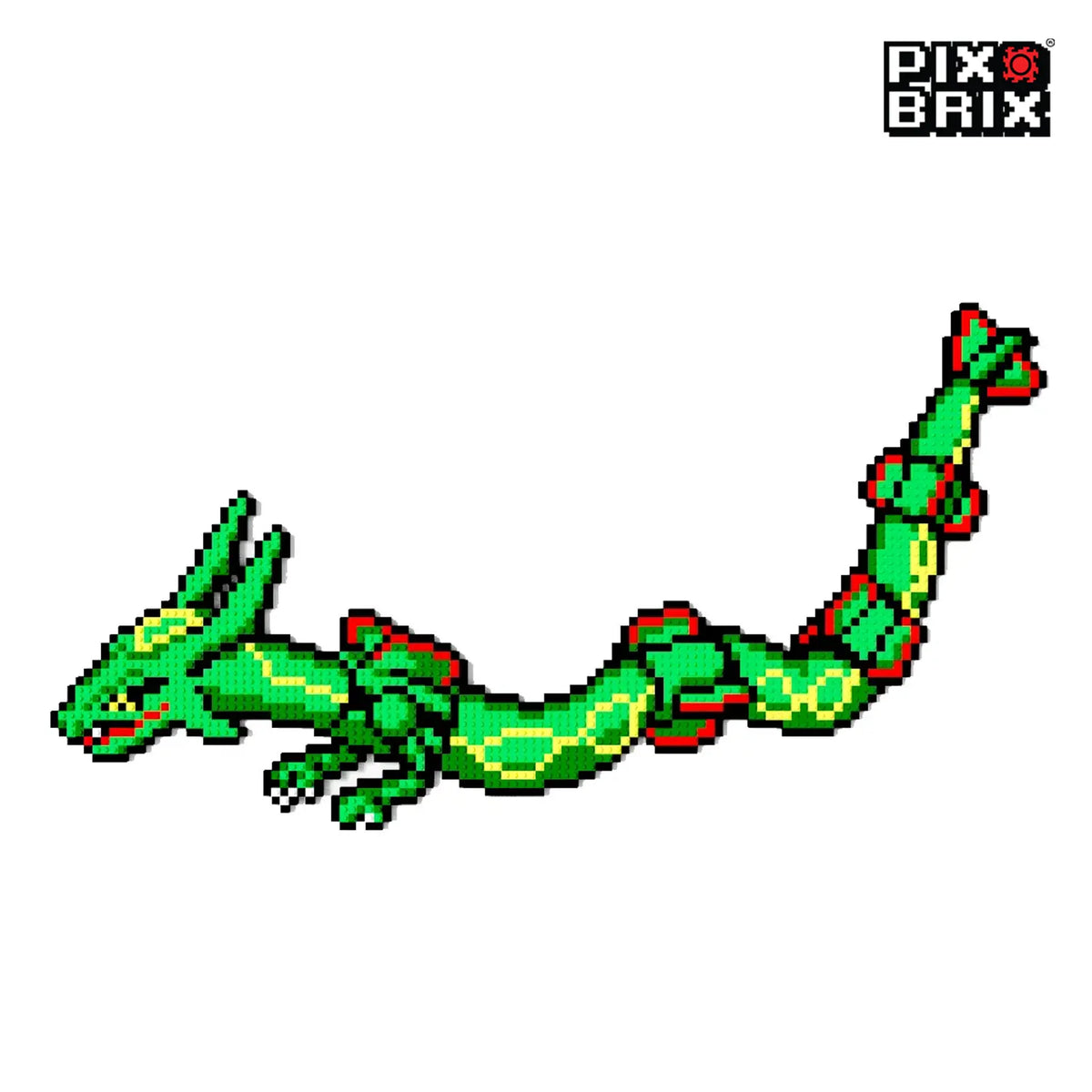 Rayquaza Puzzle 2D - 49 x 92cm - Pokemon - Pix Brix – BlasterChile