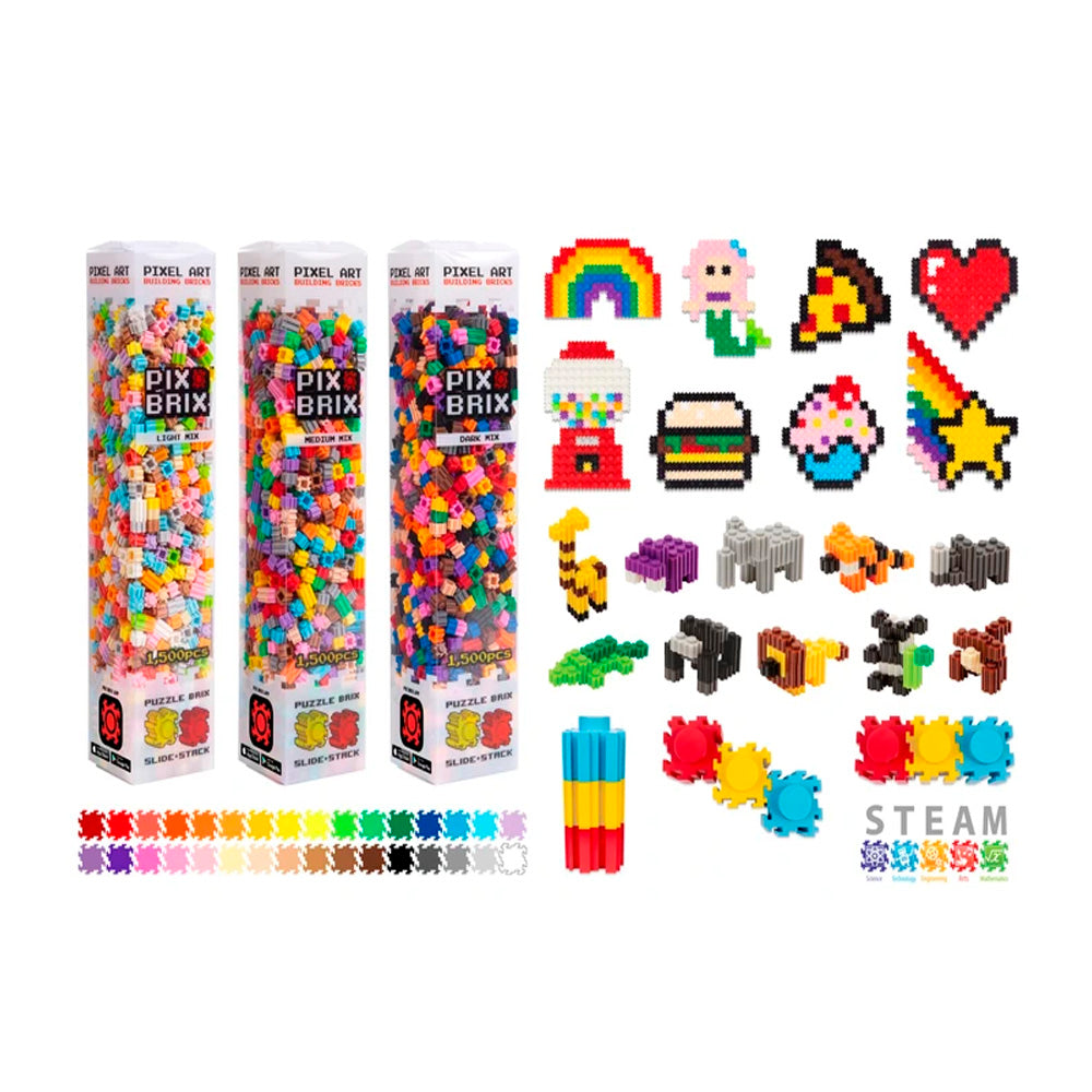 Caja Mix de 500 Blocks - Pix Brix – BlasterChile